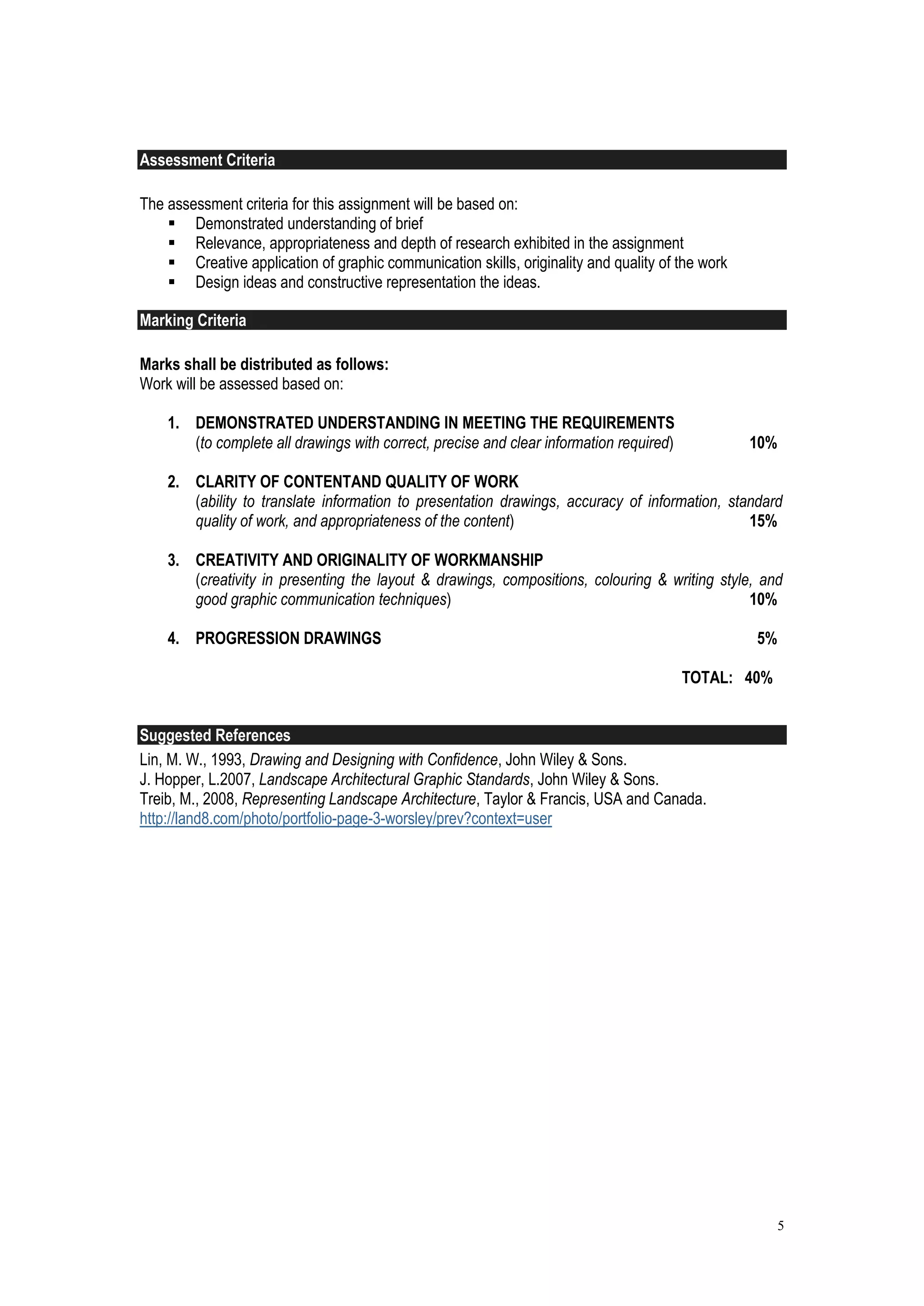 Landscape project proposal | PDF