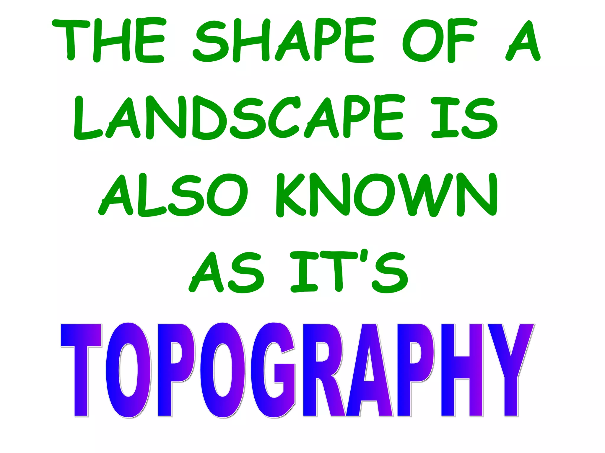 Landscape Regions | PPT