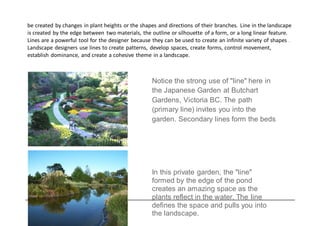 Landscape Design Elements - Line | DOCX