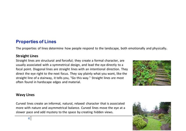 Landscape Design Elements - Line | DOCX