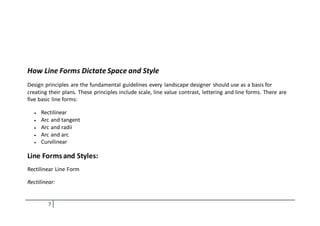 Landscape Design Elements - Line | DOCX