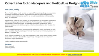 Landscapers And Horticulture Designers Proposal PowerPoint Presentation ...