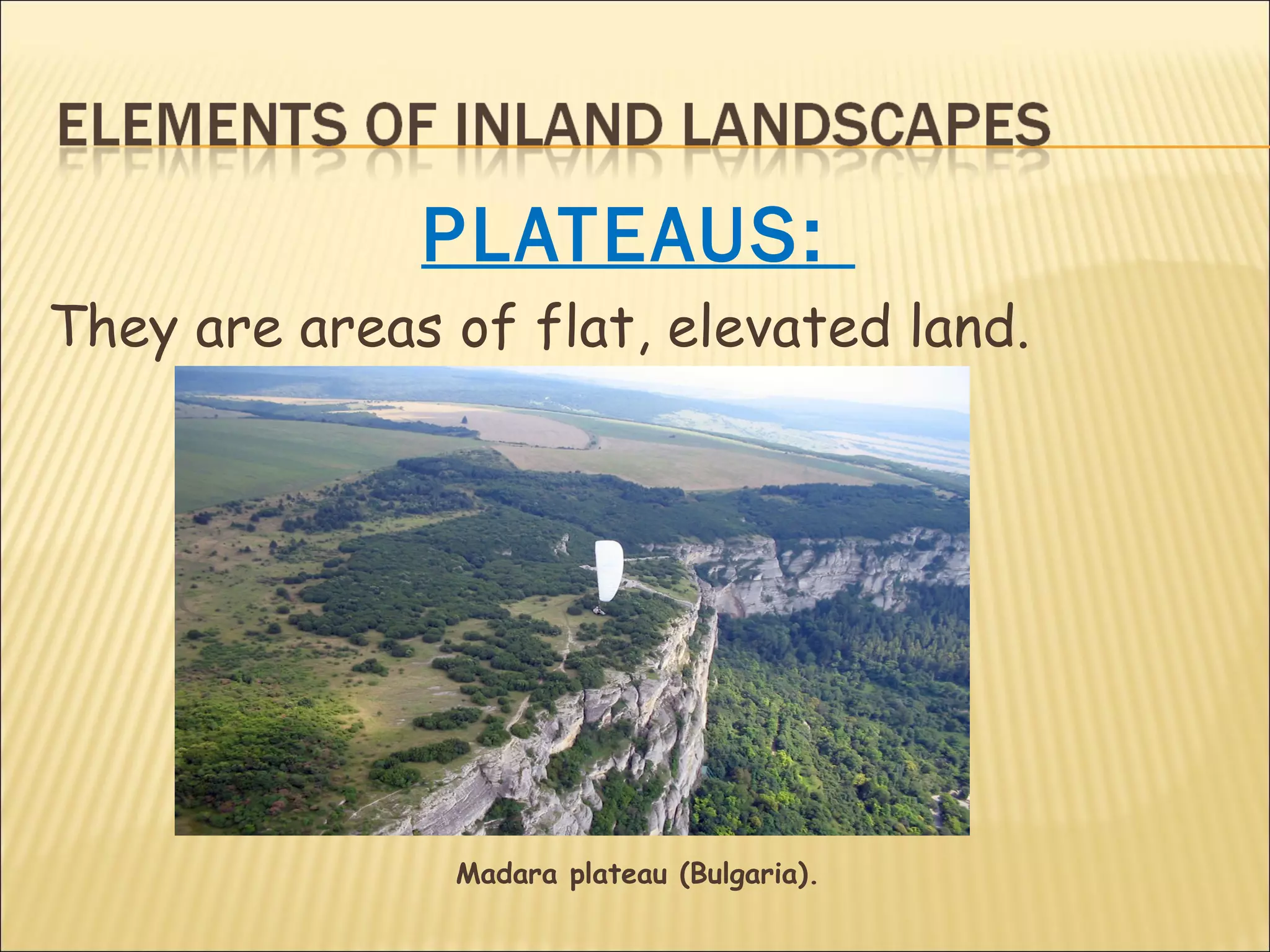 Inland Landscapes | PPT