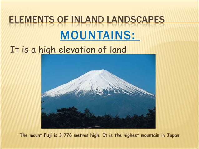 Inland Landscapes | PPT