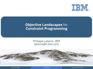 Objective Landscapes for Constraint Programming | PDF