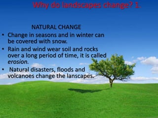 Landscapes 3 a (questions on ppt) | PPT