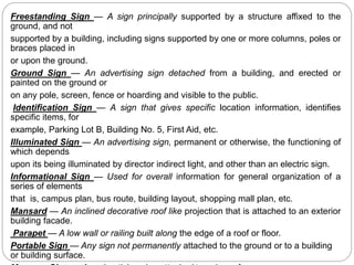 Landscape signs and outdoors | PPT