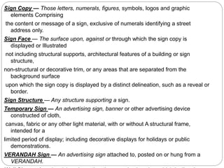 Landscape signs and outdoors | PPT