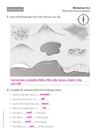 Landscapes worksheet 6.4 | PDF