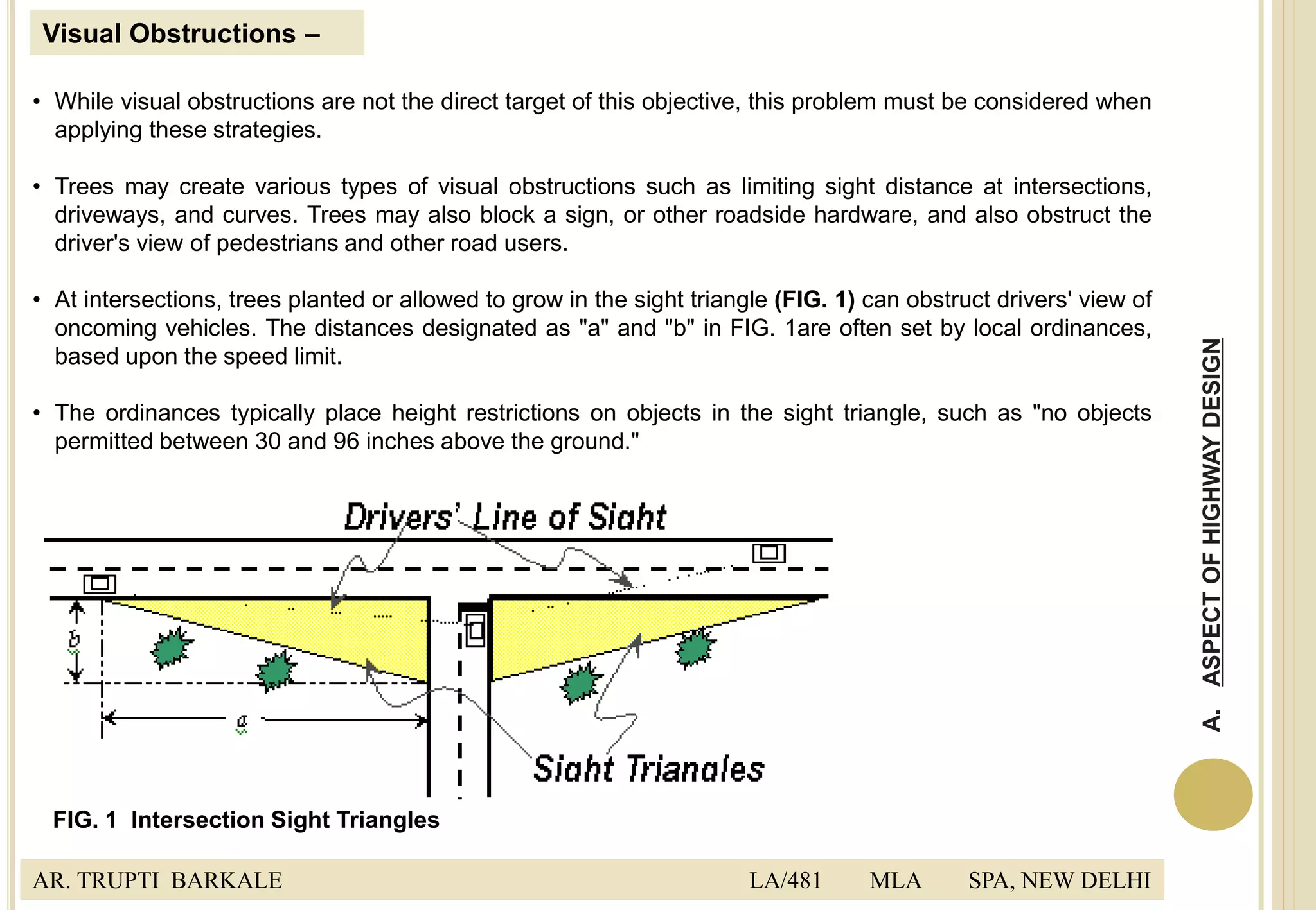 Landscape planning techniques and designing highways | PPTX