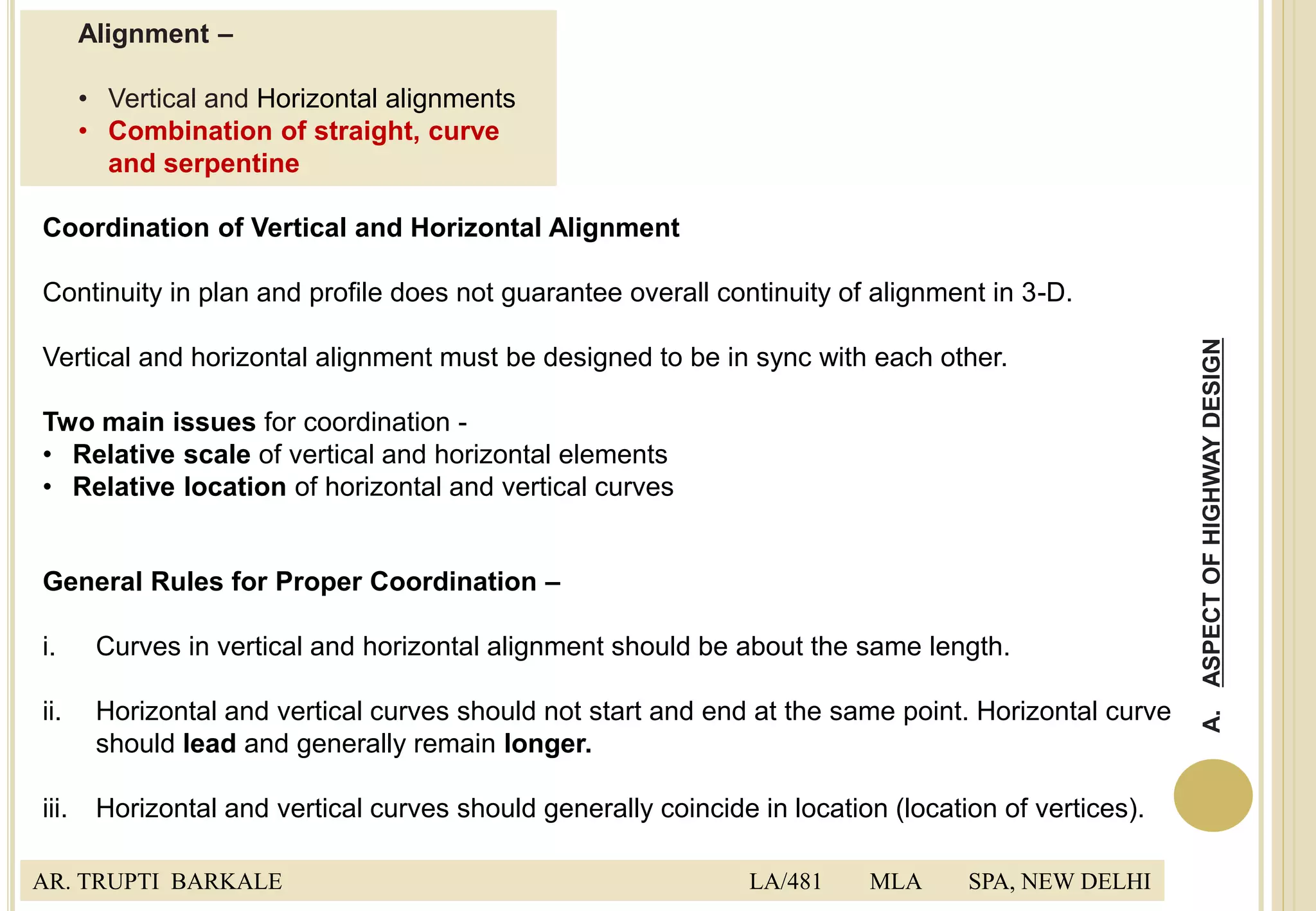 Landscape planning techniques and designing highways | PPTX