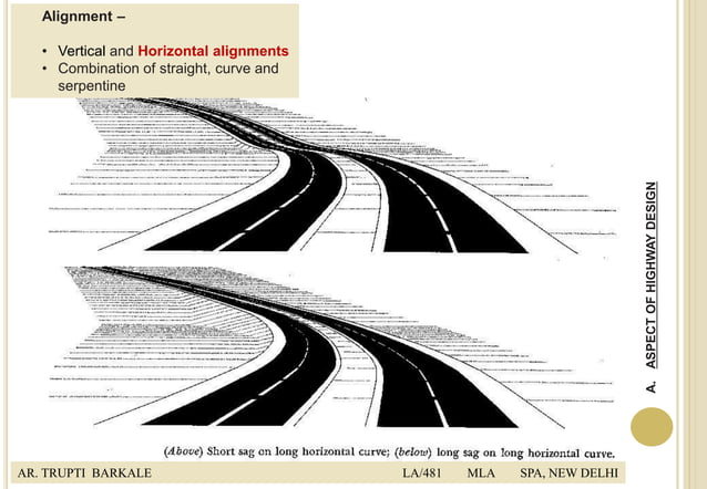 Landscape planning techniques and designing highways | PPTX