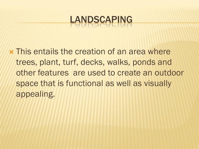 Landscaping | PPT