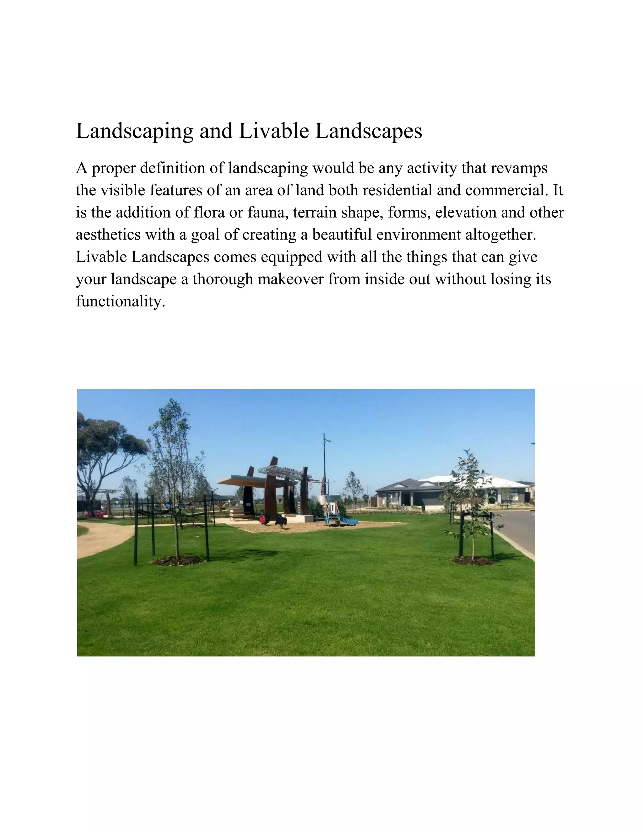 Basic Principles Of Landscaping | PDF