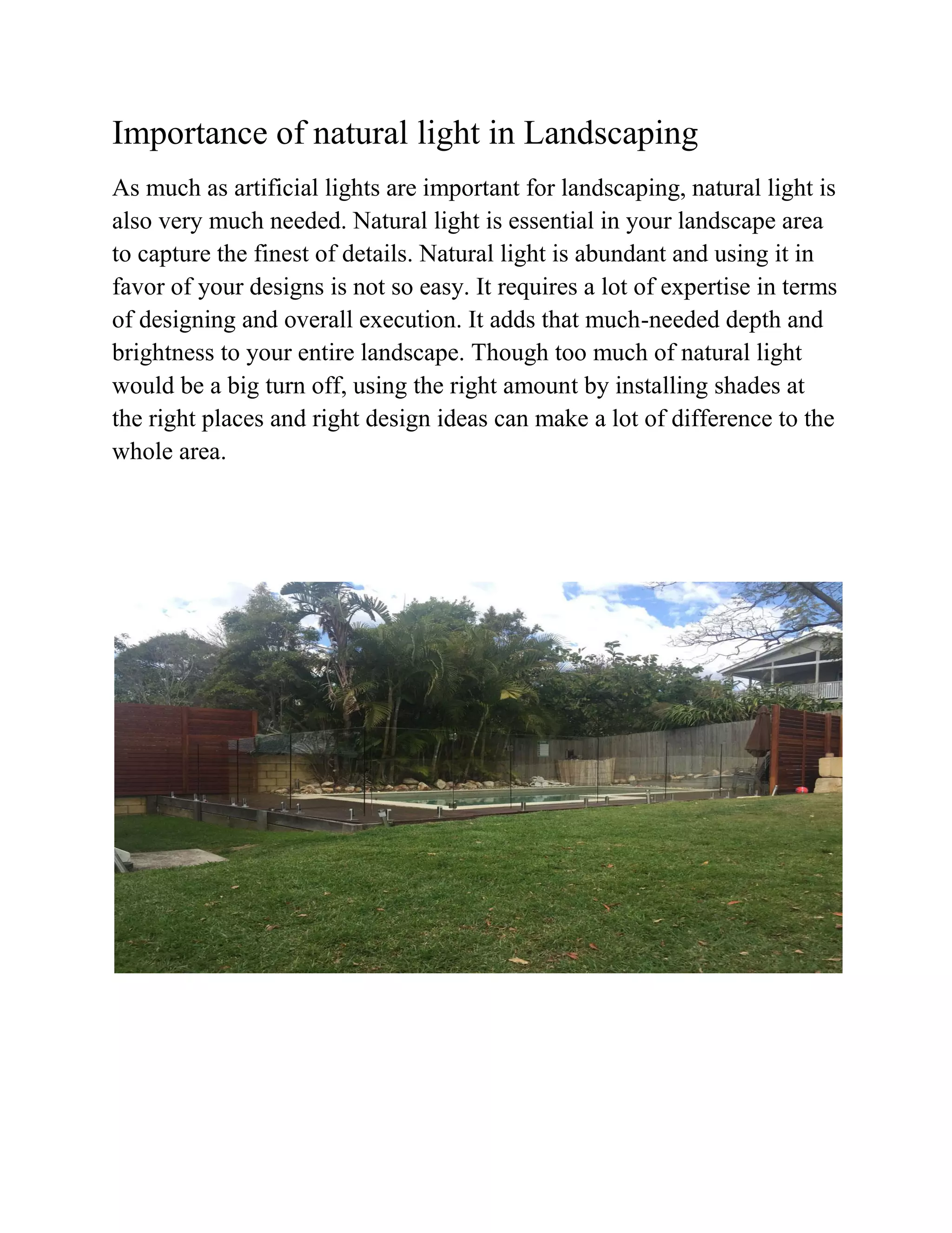 Basic Principles Of Landscaping | PDF