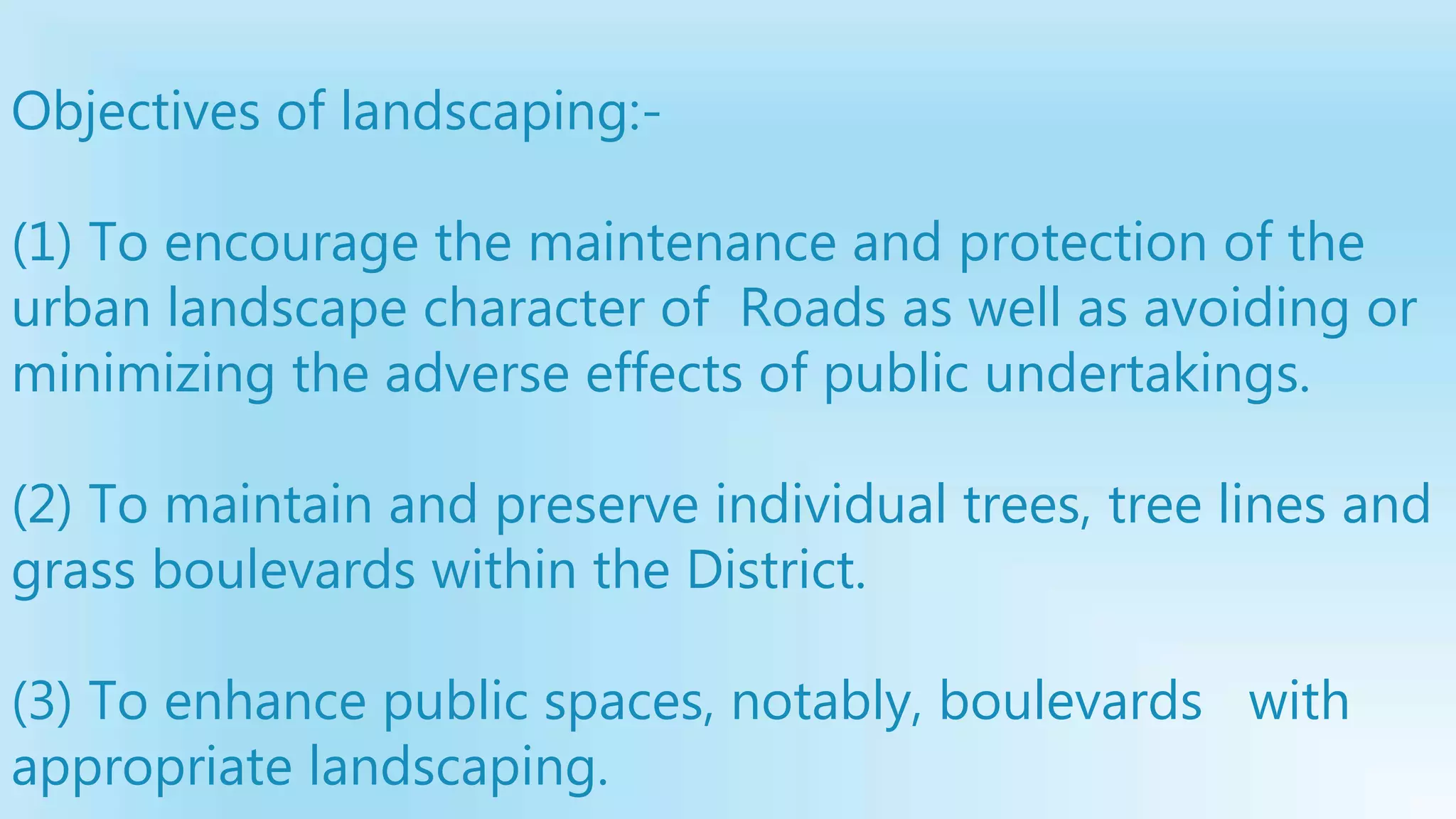 Landscaping and open spaces | PPTX