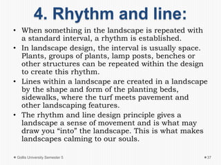 Chapter 1: Introduction of landscape horticulture and it's design | PPTX