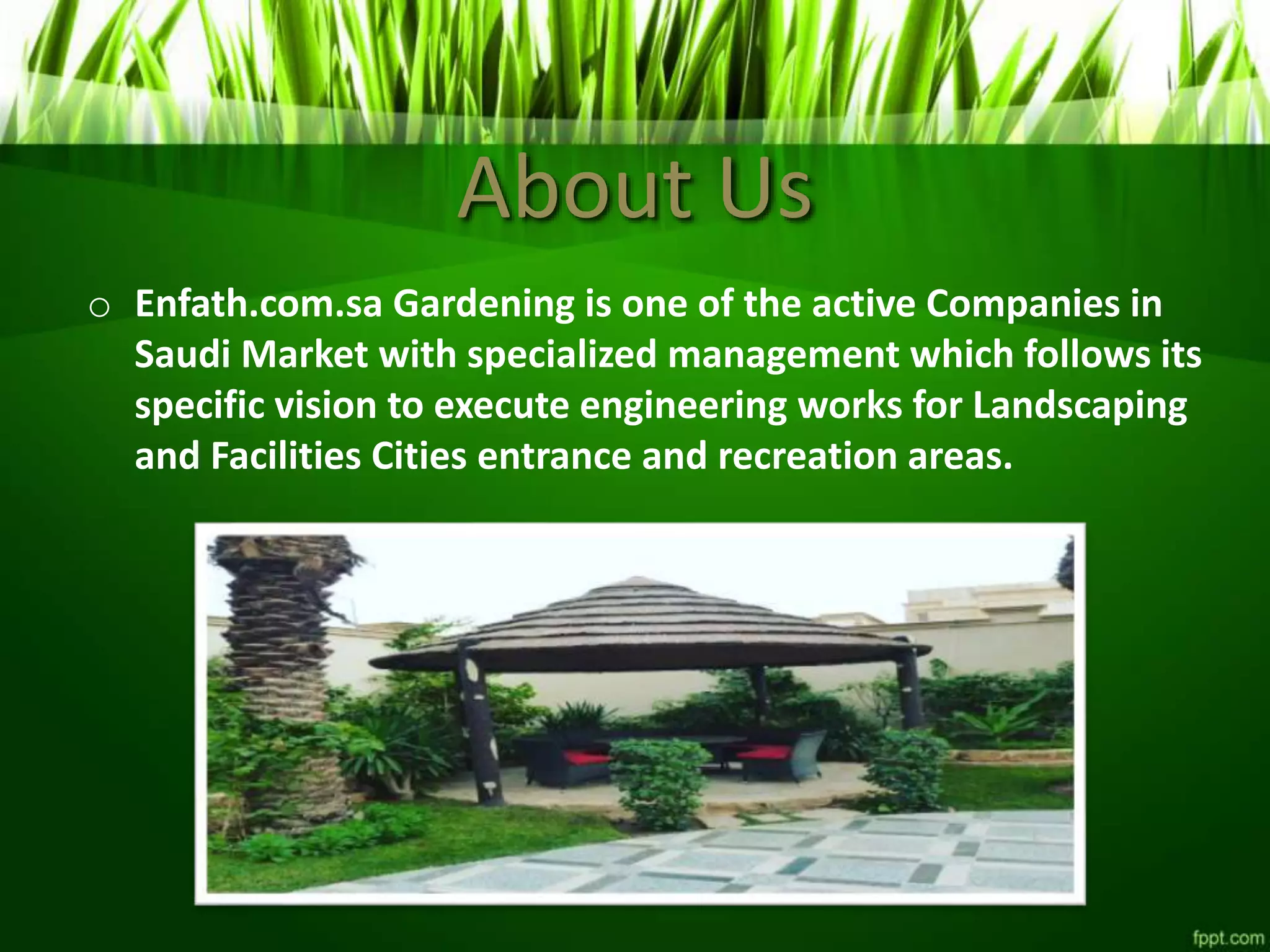 Landscaping Construction Works & Maintenance- Enfath | PPTX