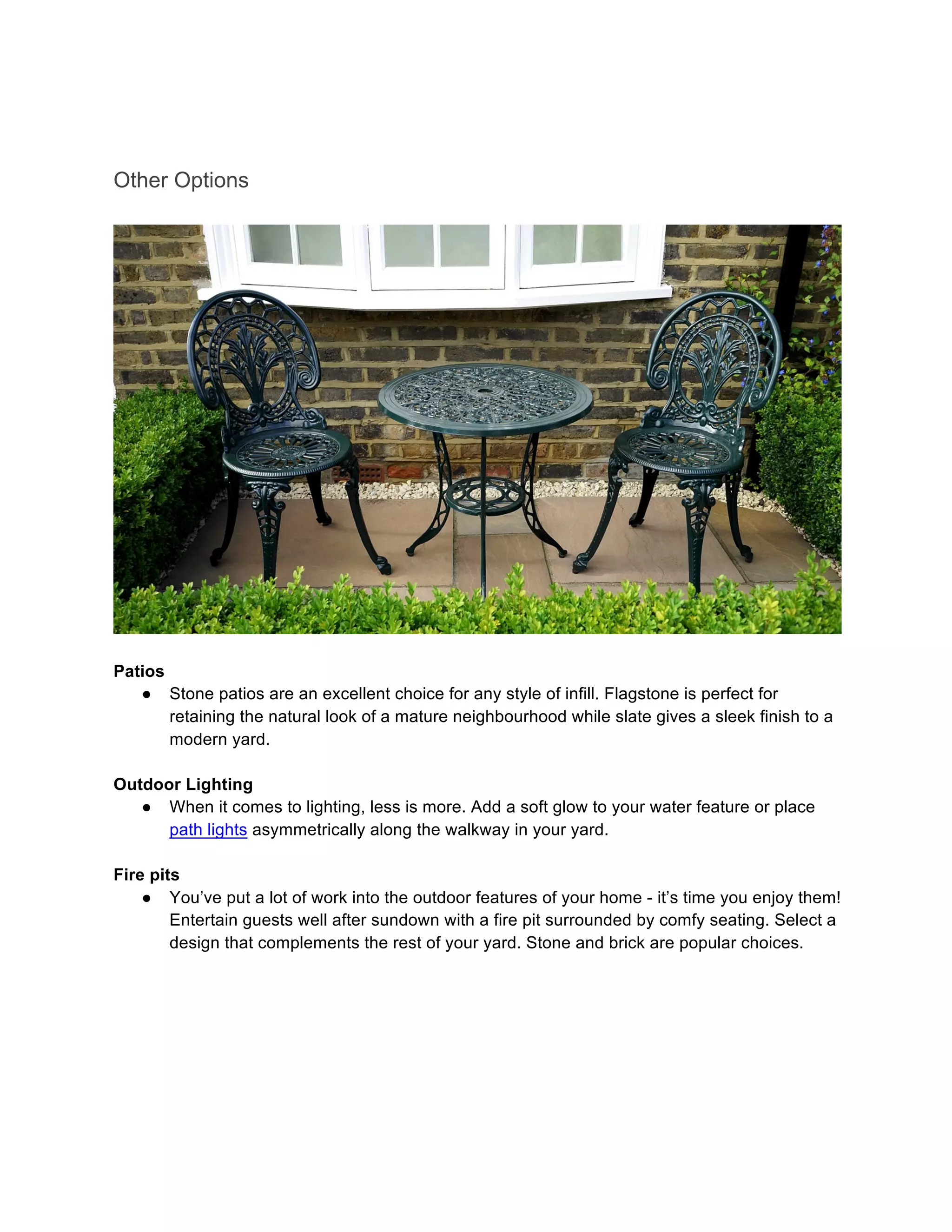 Infill Landscaping Guide | PDF | Gardening | Home & Garden