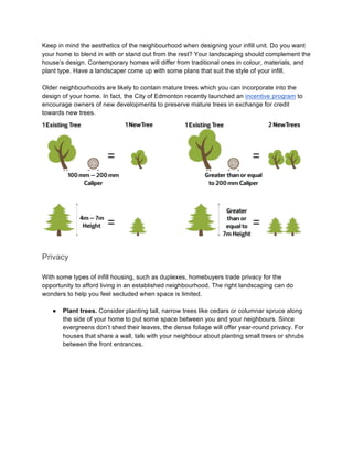 Infill Landscaping Guide | PDF | Gardening | Home & Garden
