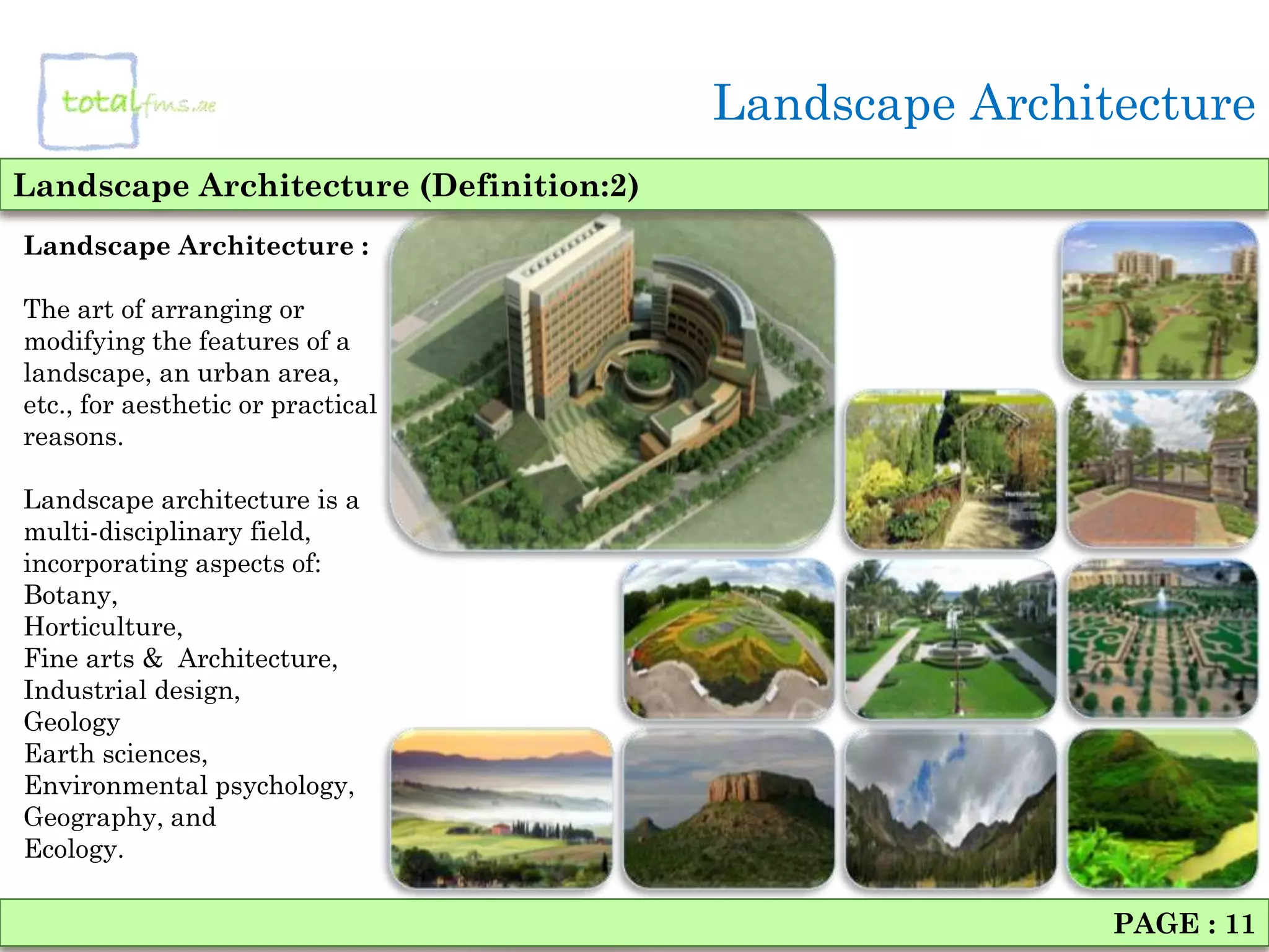 Landscaping Architecture | PPTX