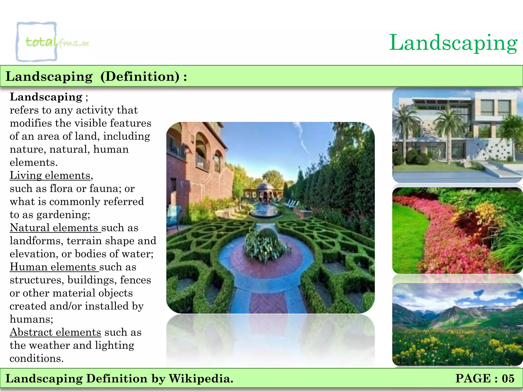 Landscaping Architecture | PPTX