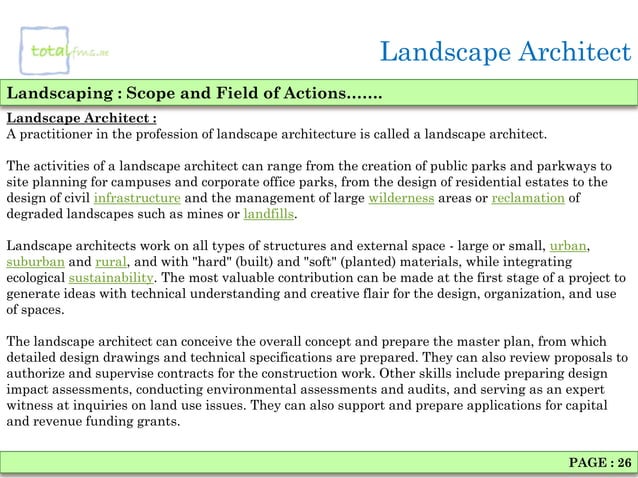 Landscaping Architecture | PPTX | Gardening | Home & Garden