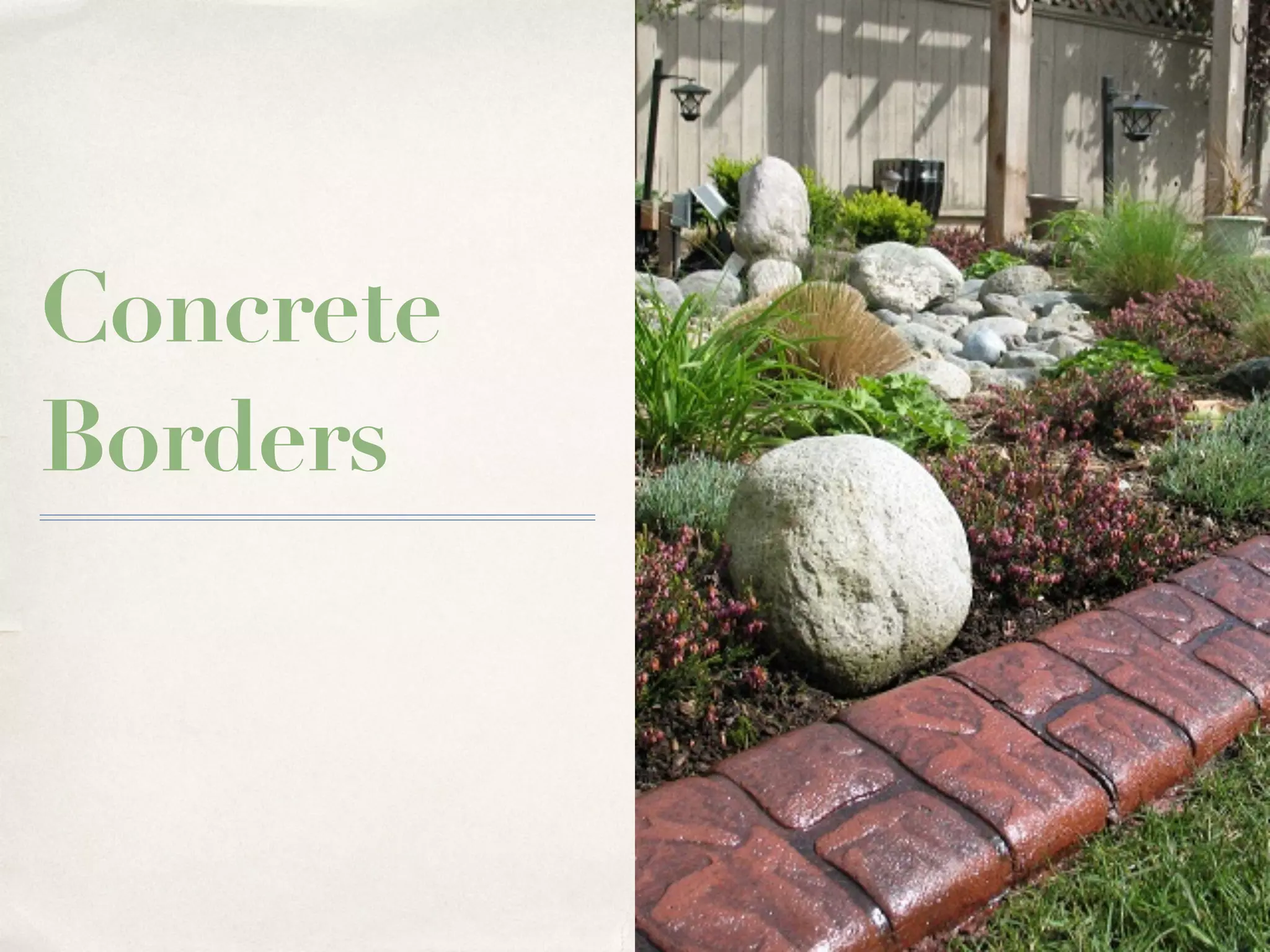 Landscaping tips for toronto on: concrete borders | PDF
