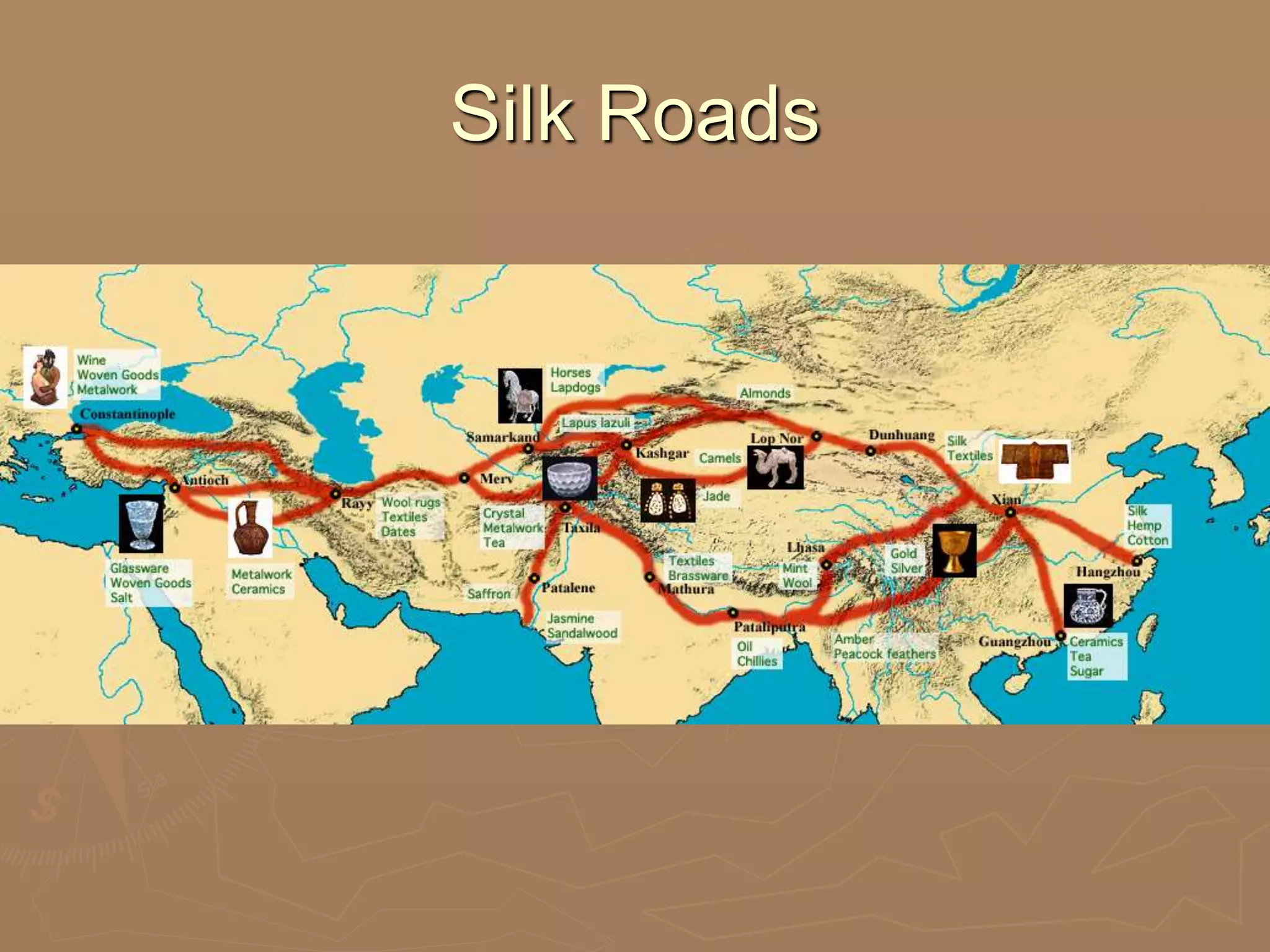 Trade - Silk Roads, Indian Ocean Trade, Trans-Saharan Trade | PPTX