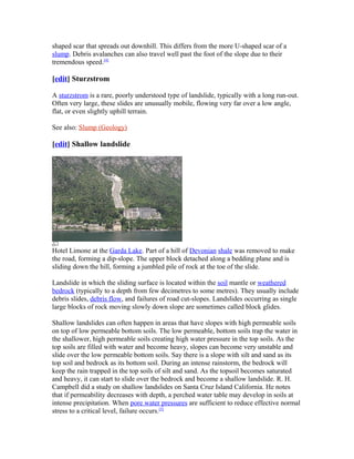 Landslide | DOC