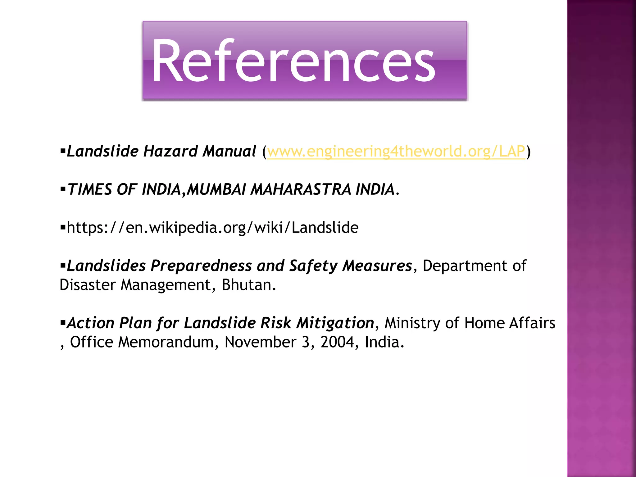 Landslide ppt | PPTX