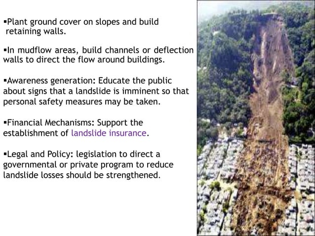 Landslide ppt | PPTX | Geography | Science