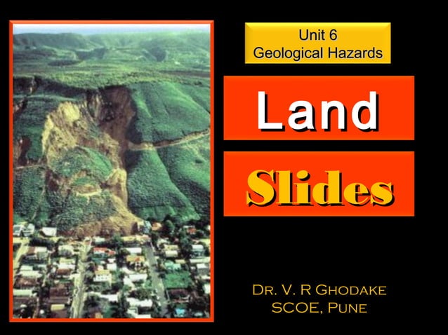 Landslide | PPT | Geology | Science