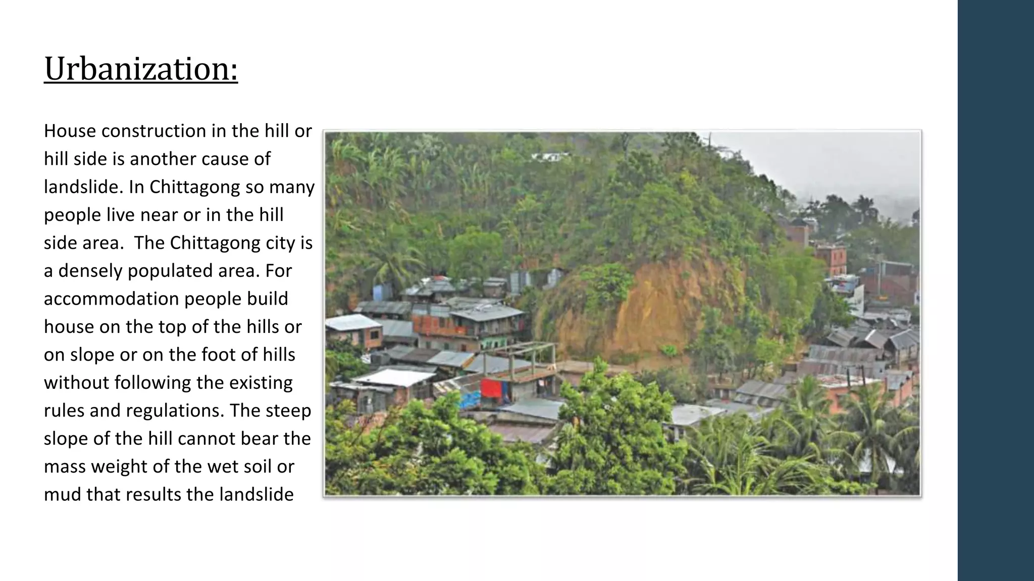 Causes Of Landslide In Chittagong | PPTX