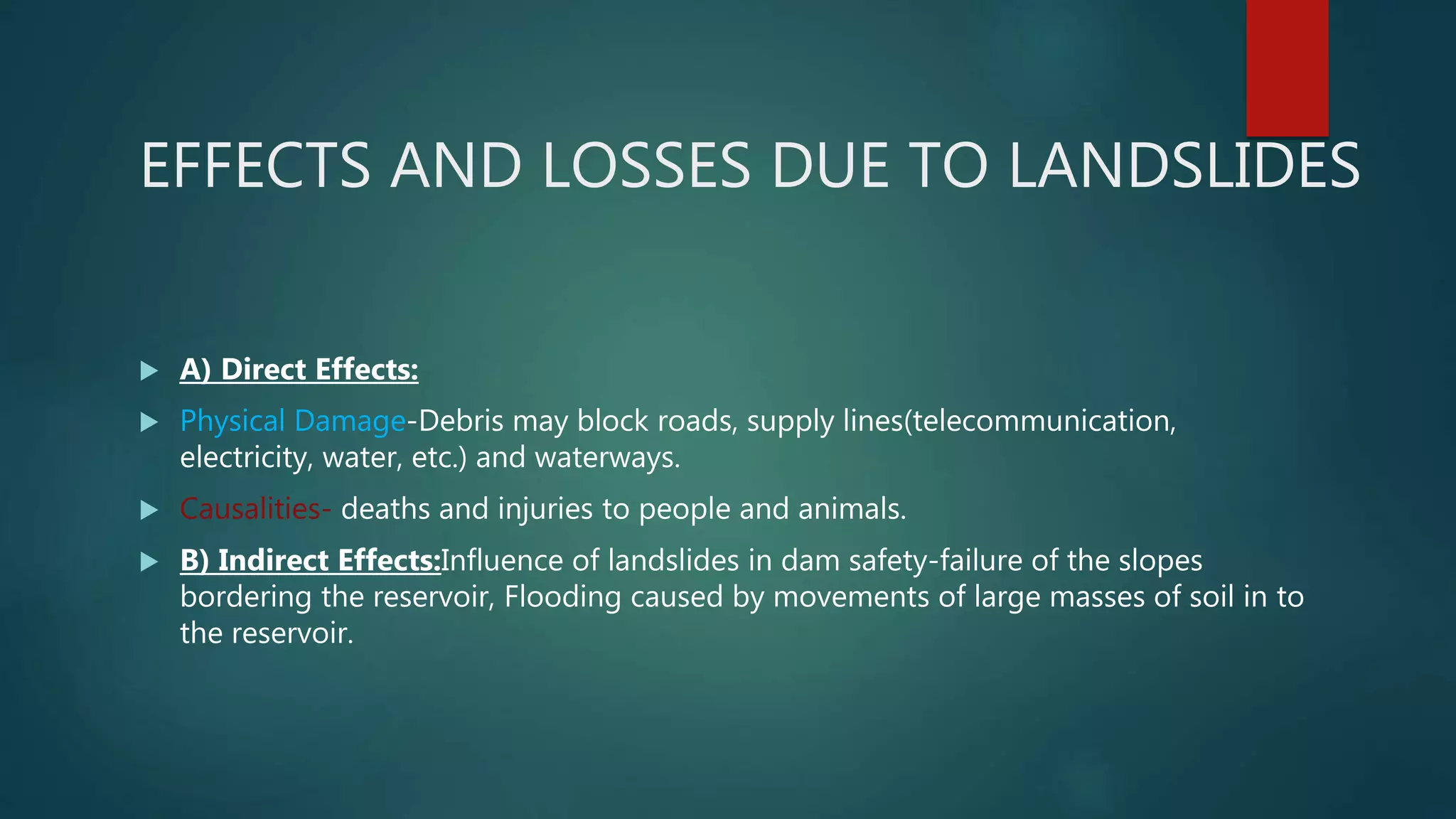 landslide in environmental geology | PPT