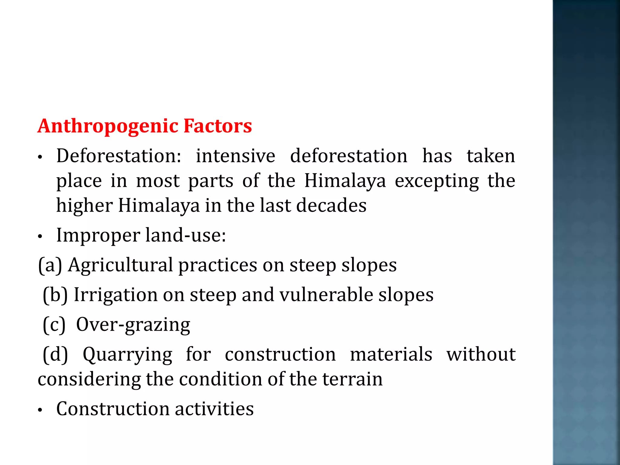 Landslide and soil erosion | PPTX