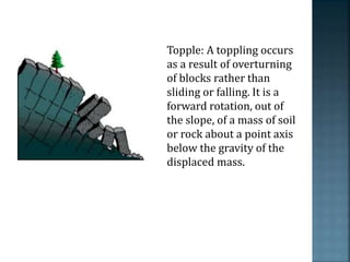 Landslide and soil erosion | PPTX