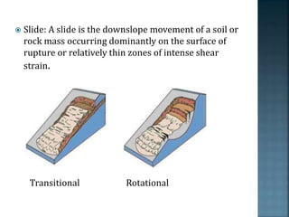 Landslide and soil erosion | PPTX