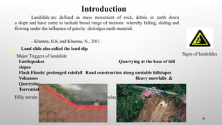Landslide (Geography, Geoinformatics and Remote Sensing) | PPT