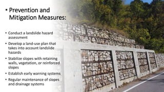 Landslide ,cause, impact as natural hazards and control.pptx