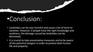 Landslide ,cause, impact as natural hazards and control.pptx