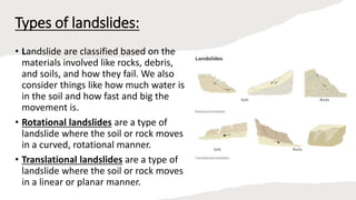 Landslide ,cause, impact as natural hazards and control.pptx