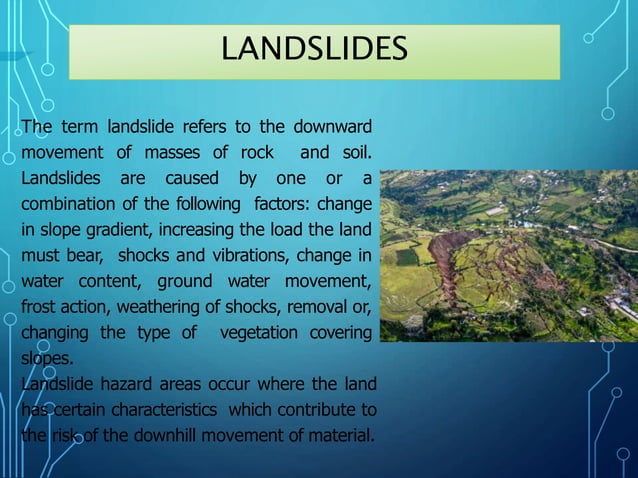 Landslide disaster management | PPT