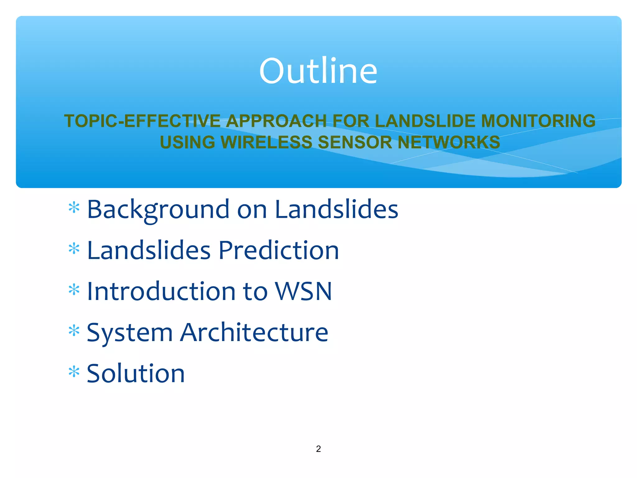 Landslide prediction | PPT