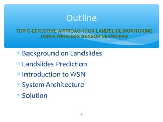Landslide prediction | PPT