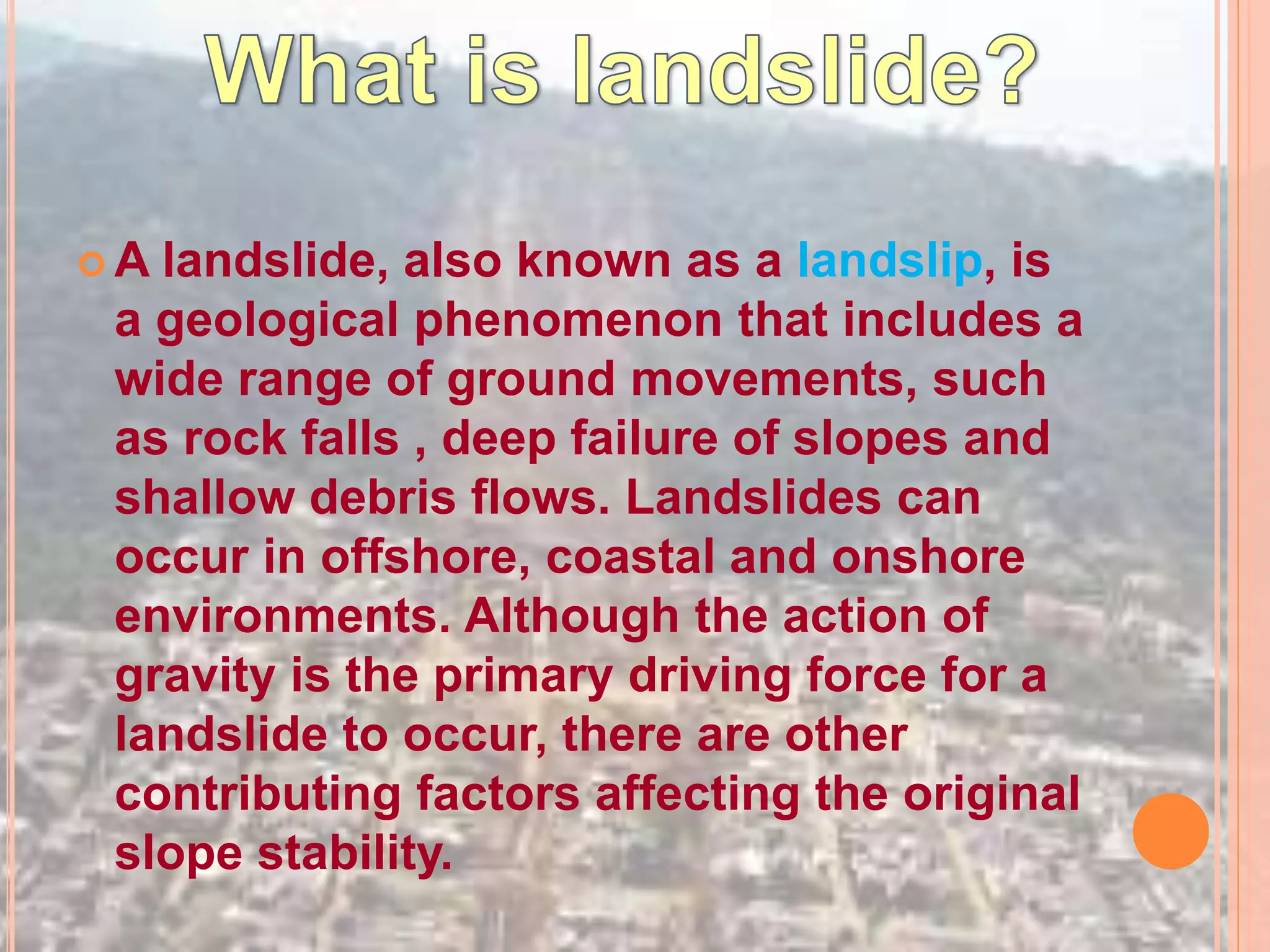 Landslides | PPTX