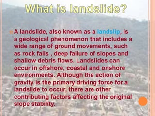 Landslides | PPTX