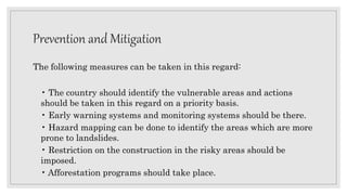 Landslides Presentation , it's causes, it's Effects,it's mitigation | PPTX