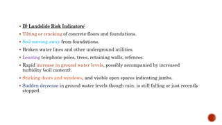 Landslides full detail in environmental geology | PPTX