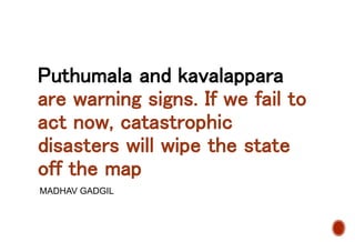 Landslides kerala context | PPTX